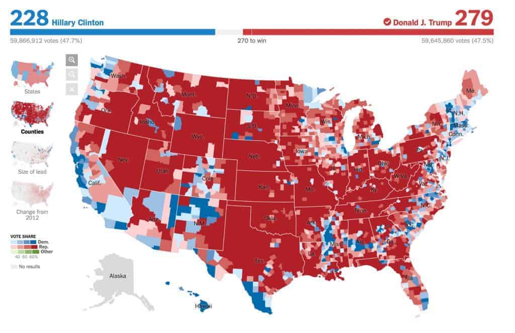 Wow! Look at This Election Map by County | www.independentsentinel.com
