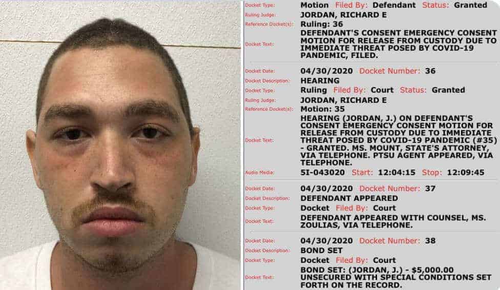 Man released from jail over COV murders man with teen daughter at home