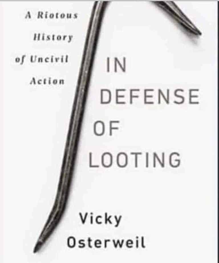 Author of 'In Defense of Looting' puts a warning on her book