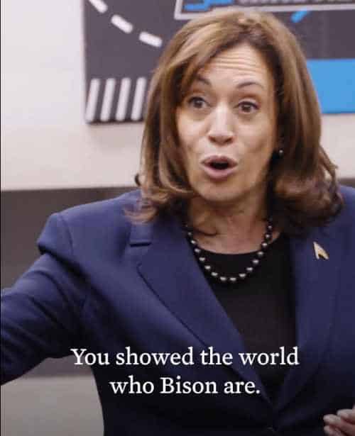 Kamala Harris Cackles to a Word Salad Honoring Women