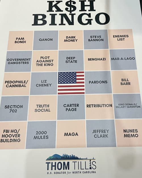 Kash Patel's Senate Confirmation Hearing is live: Check Out K$H Bingo