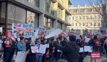 CFPB Federal Workers Protest in D.C. with Screaming Congresspeople