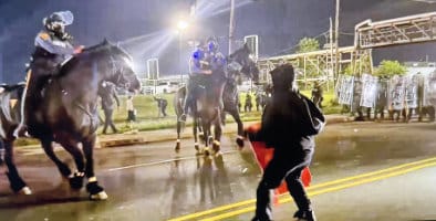Antifa Anarcho-Communists Are Rioting, Attacking Police Horses