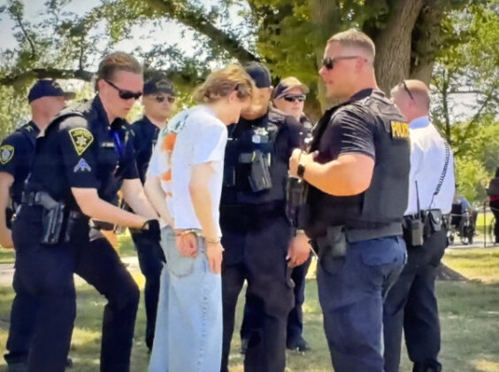 Arresting People at the Reflecting Pool